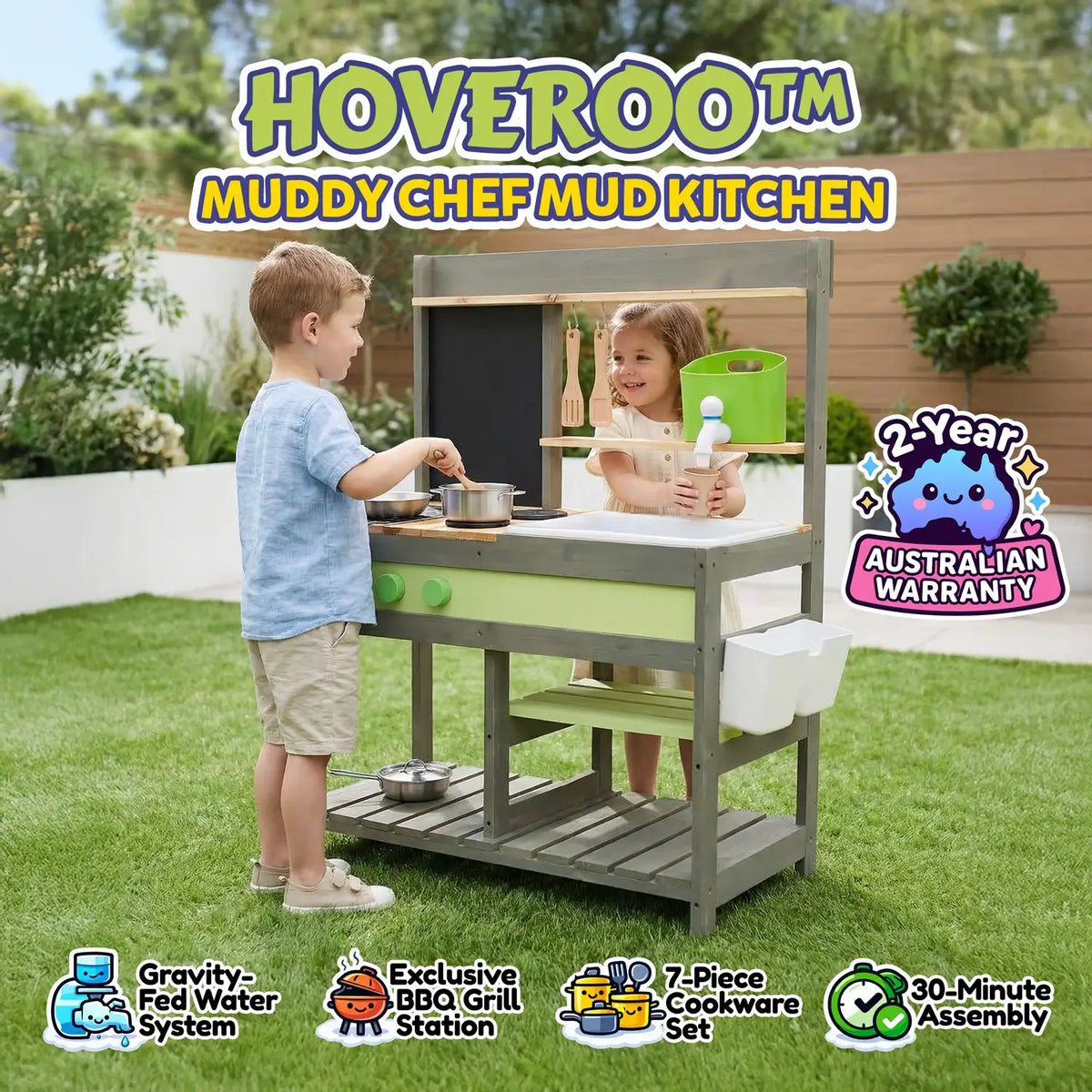 Muddy Chef Mud Kitchen - Kids Outdoor Kitchen – Hoveroo
