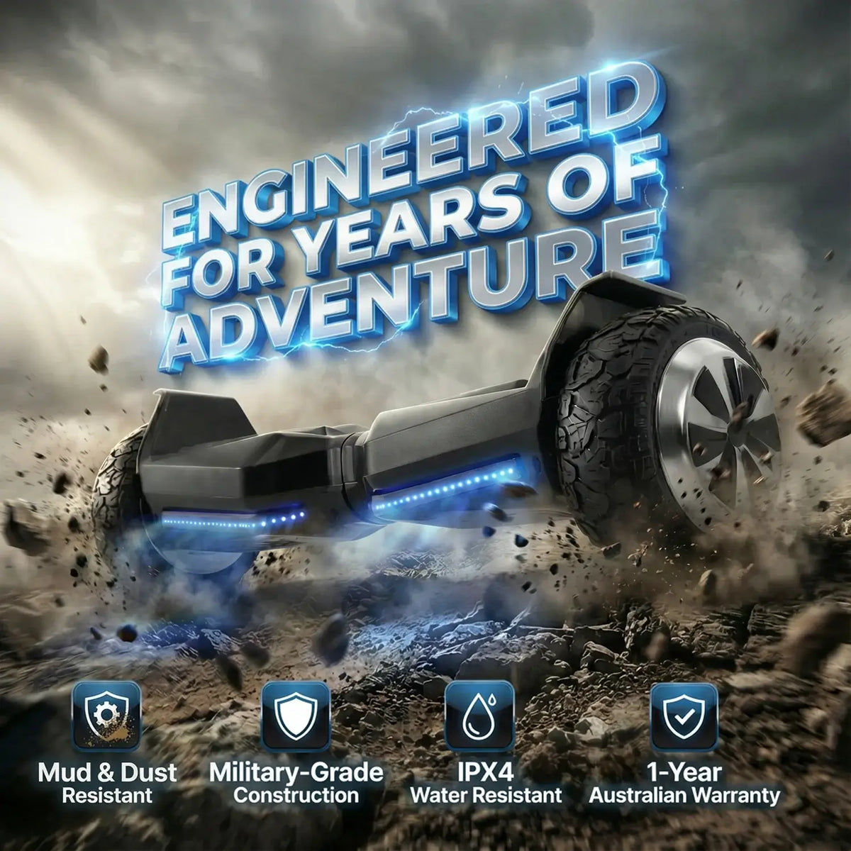 Off-Road Hoverboard, Australia - Hoveroo