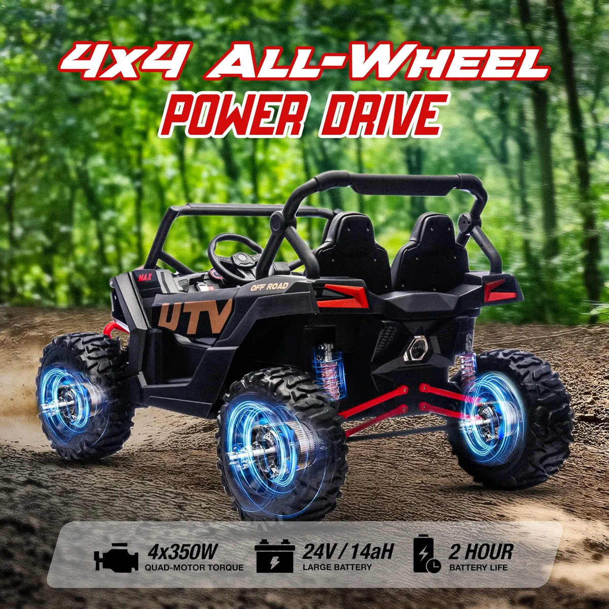 Voltrix™ Outback 24V Terrain Master 4WD – Hoveroo