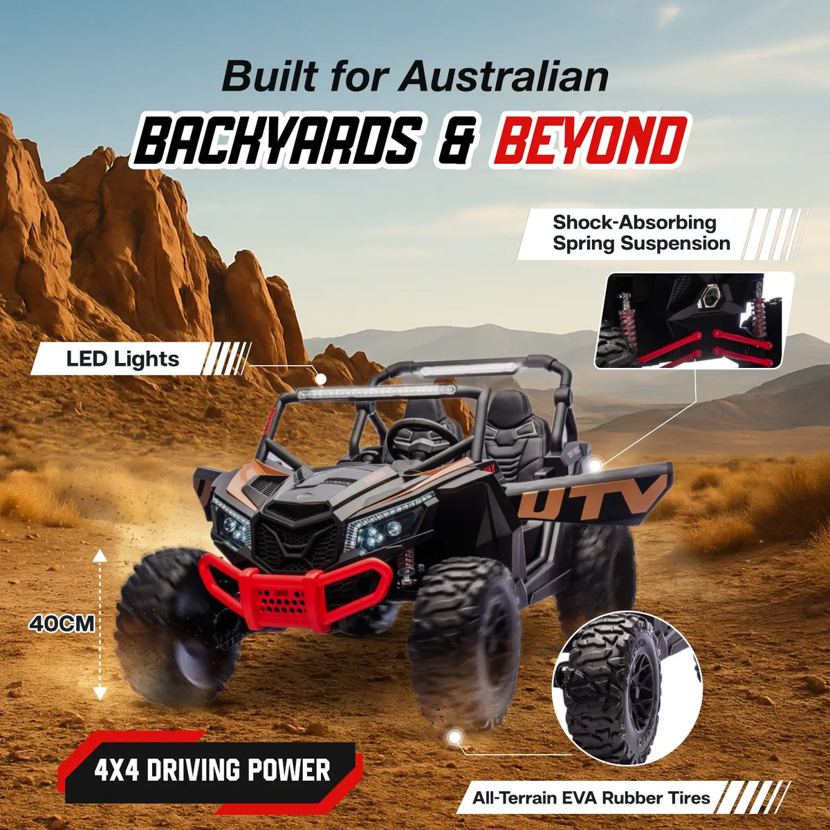 Voltrix™ Outback 24V Terrain Master 4WD – Hoveroo